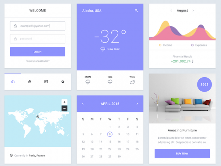 Epic Widget UI Kit for Photoshop - PSDDD.co