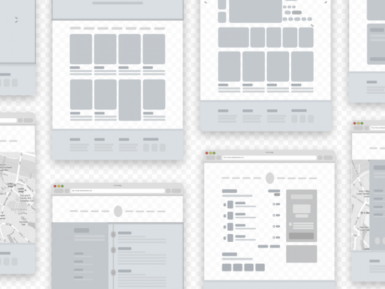 Simple eCommerce Wireframe Templates - PSDDD.co