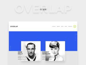 Stylish and Minimal Overlap UI Kit - PSDDD.co