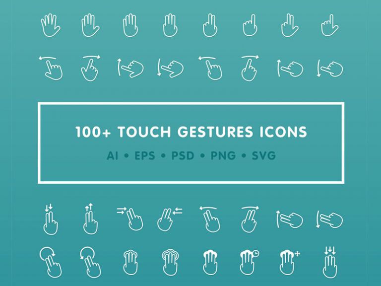 100+ Free Touch Icons for Your Projects - PSDDD.co