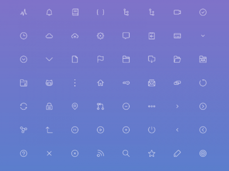 Twig - A Simple Open Source Lineart Iconset - PSDDD.co