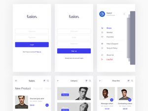 Fusion eCommerce iOS UI Kit for Photoshop & Sketch - PSDDD.co