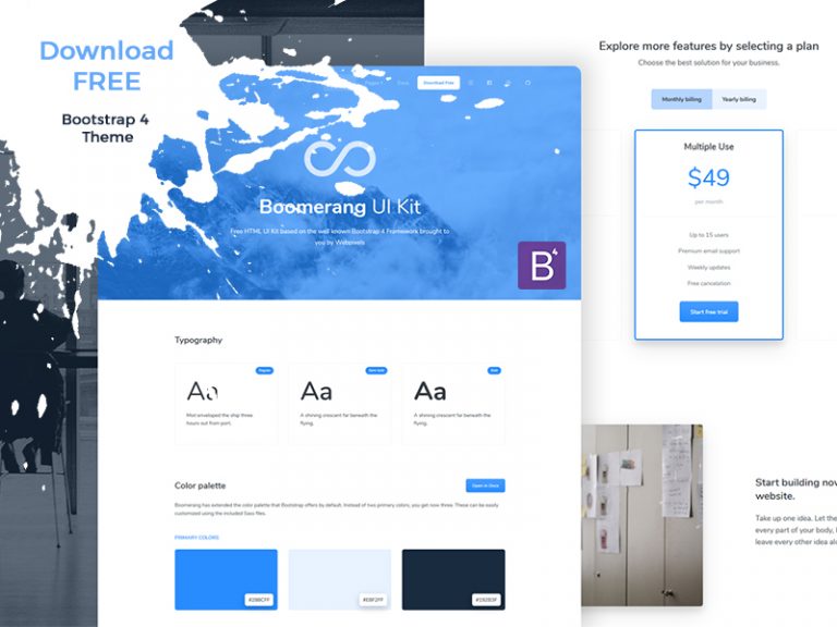 Free Web UI Kits for UI Designers